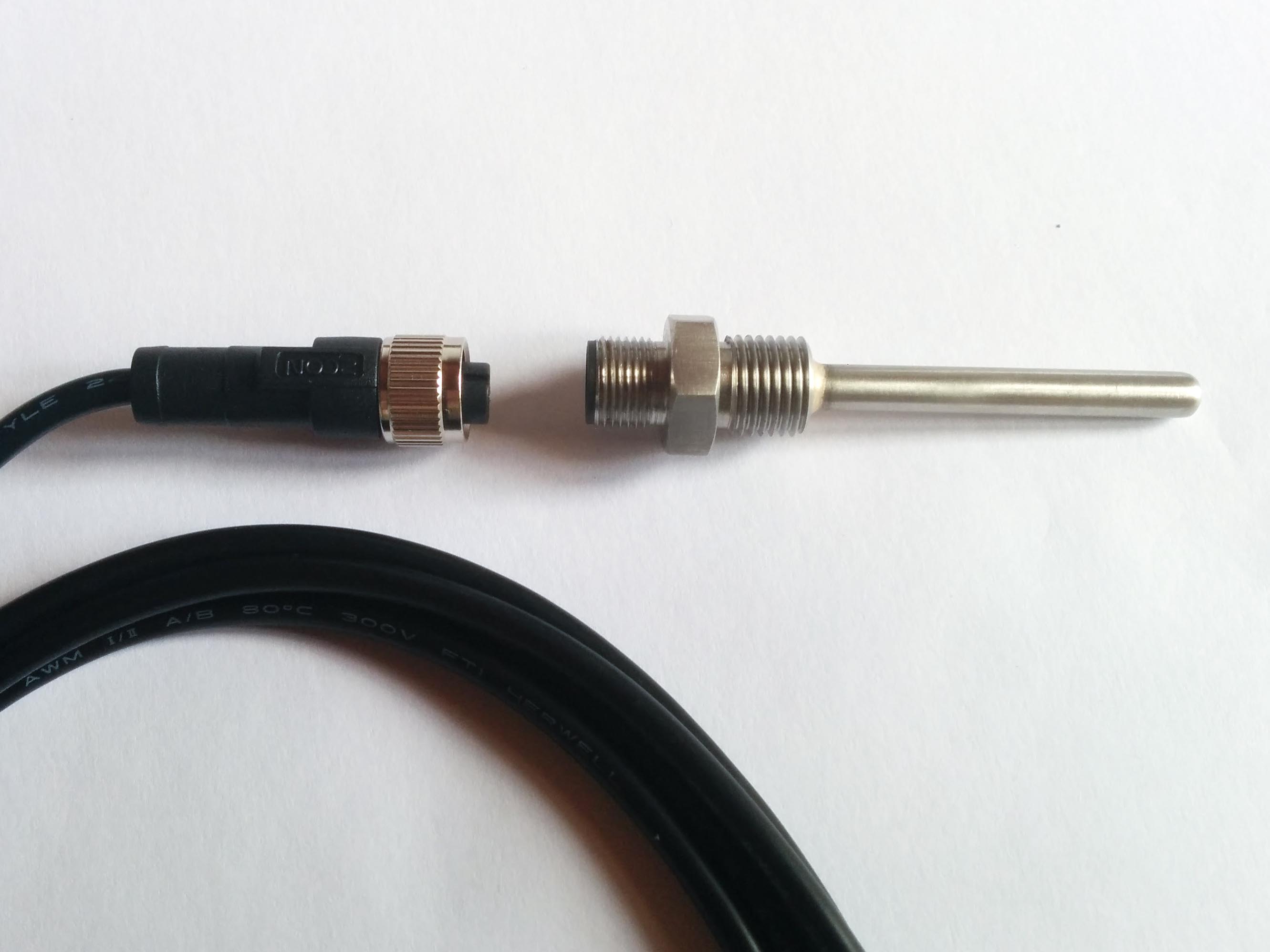 Sonde Temperature PT100 50mm avec prise et cable – Micro brassage